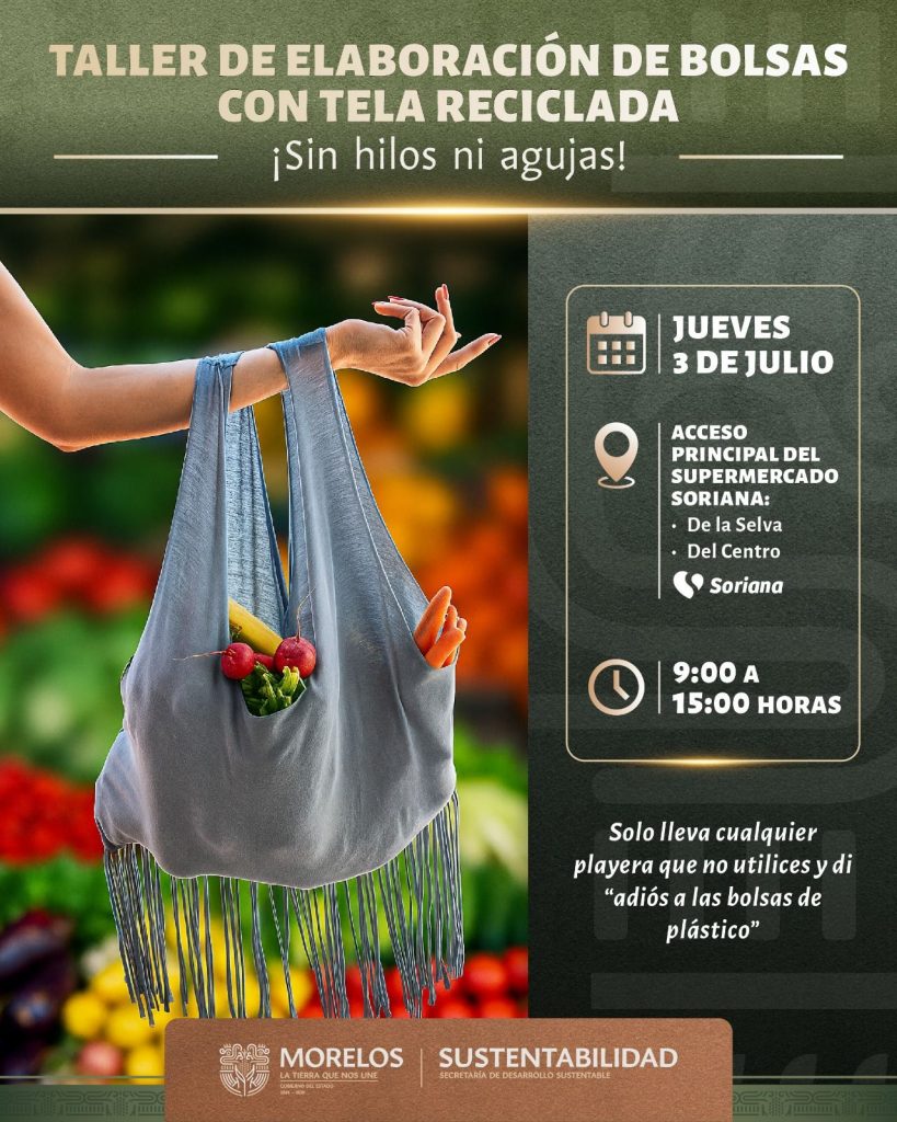 INVITA SDS A PARTICIPAR EN TALLER DE BOLSAS DE TELA REUTILIZABLES - La ...